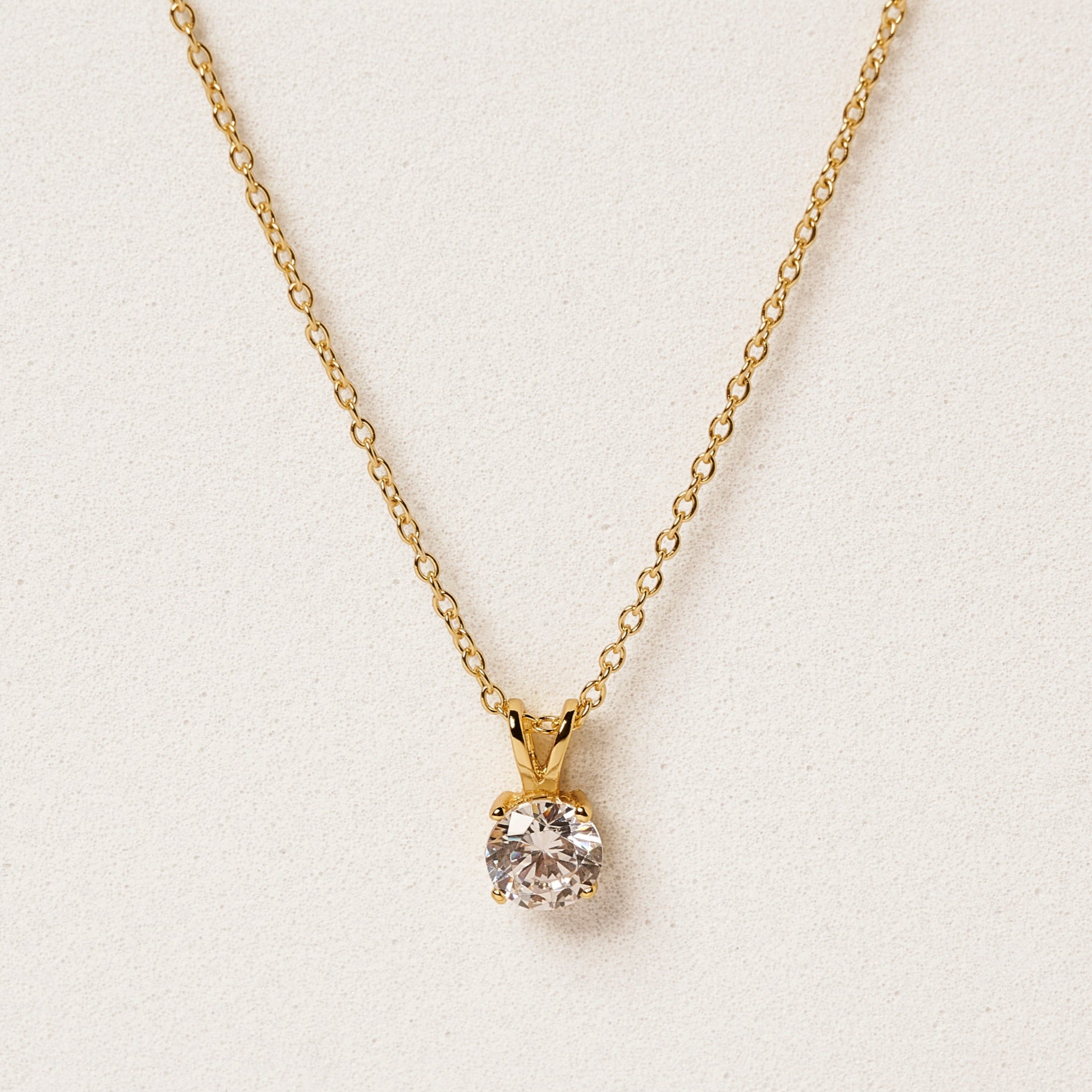 Gold Birthstone Necklace – Arabella Jewelry