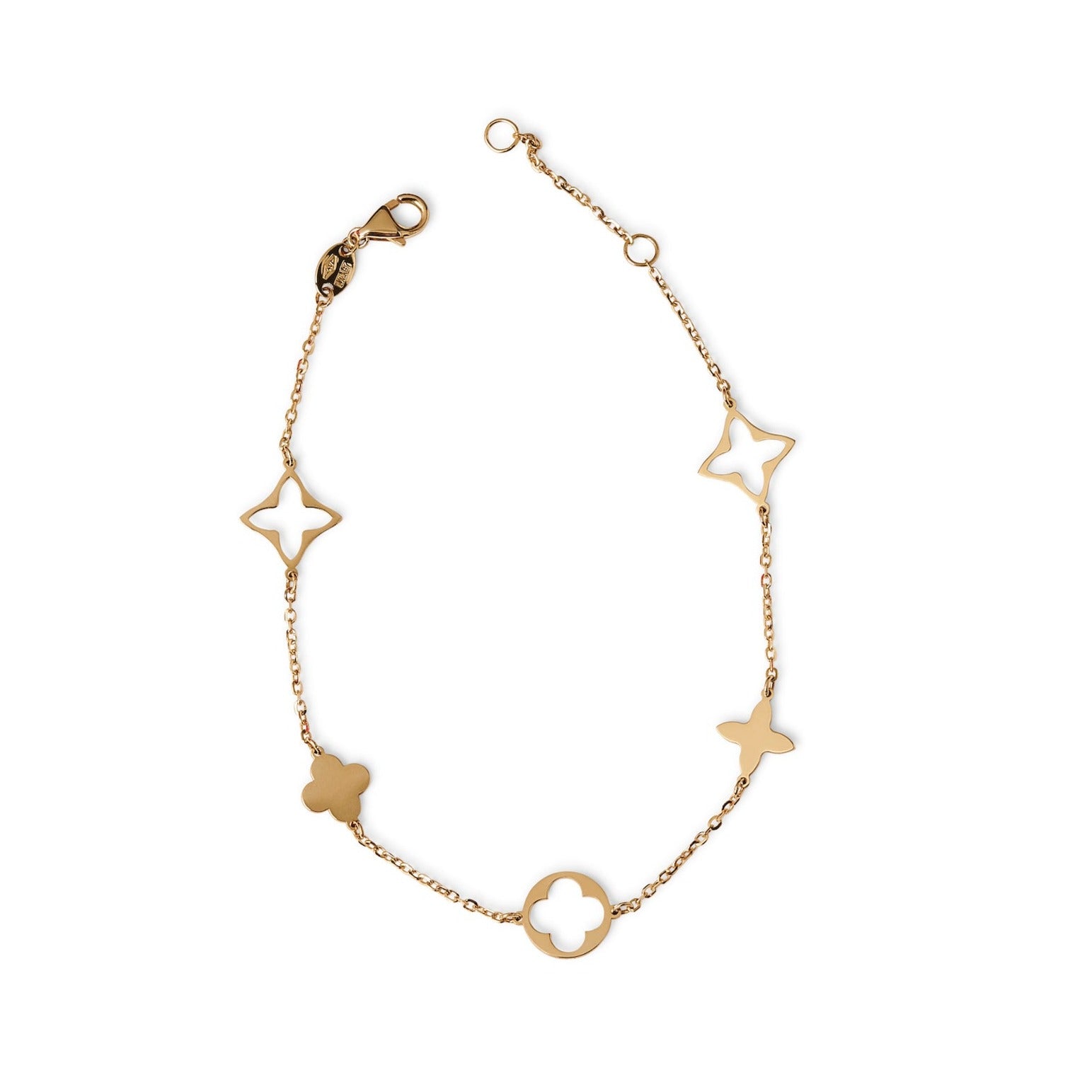 Solid Gold Flora Bracelet – Arabella Jewelry